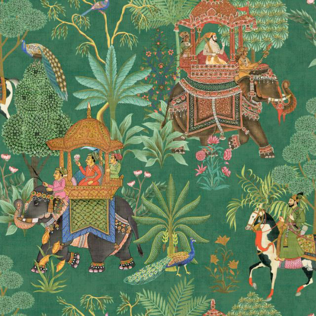 Buy Emperor's Garden Animal Bird & Insect Wallpapers - Heritage ...